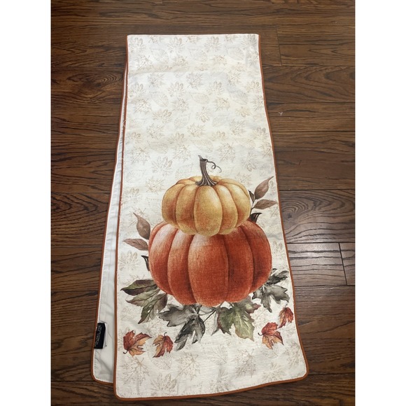 Rachel Zoe | Dining | Rachel Zoe Table Runner 7 X 4 Pumpkin Fall ...